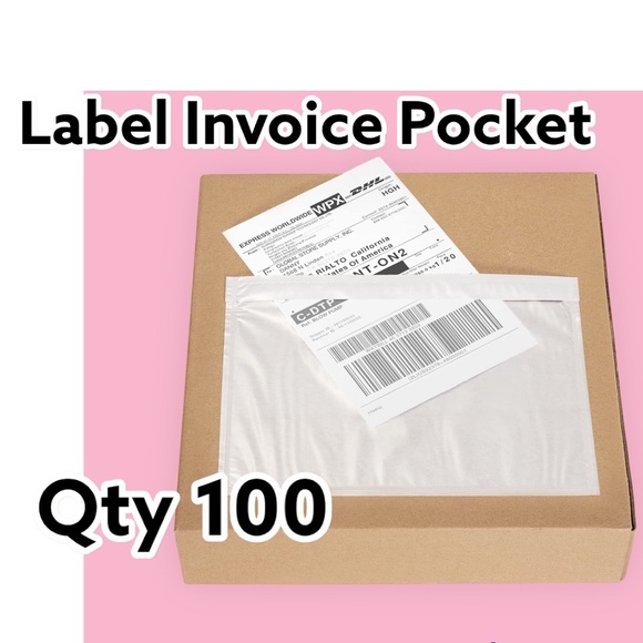 Office | Shipping Label Invoice Pockets 7 X 55 Pack Of 10 | Poshmark